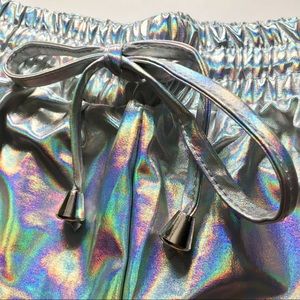 Shorts | Iridescent Rainbowholographic Metallic Shorts | Poshmark